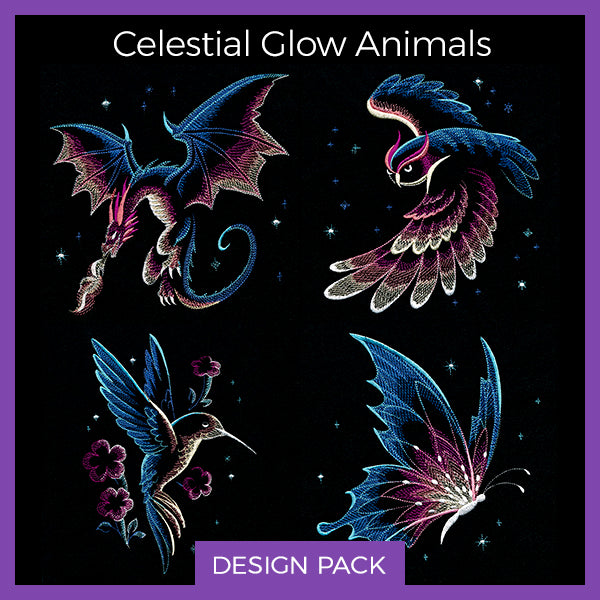 A Celestial Glow Animals Design Pack – Urban Threads