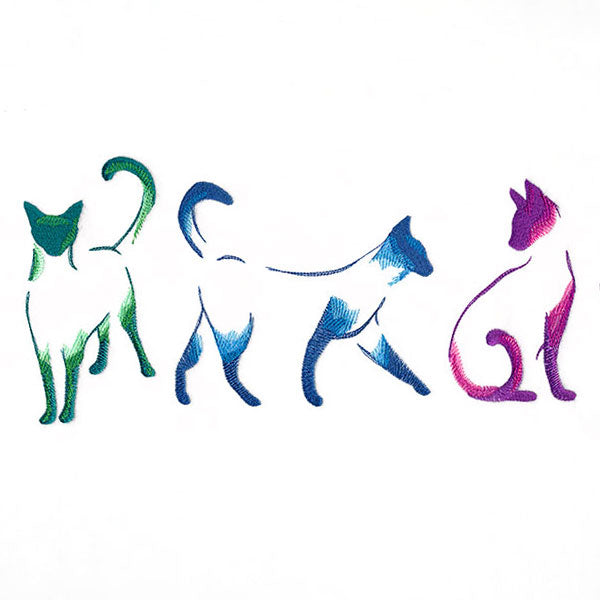 Purr-fectly Modern Cat Border – Urban Threads