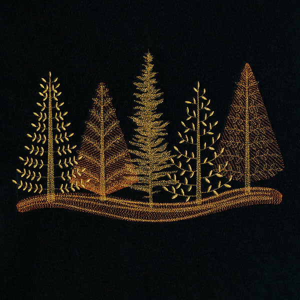 Shimmer and Glimmer Tree Border – Urban Threads