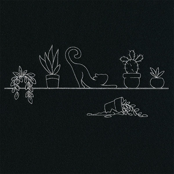 Purr-fect Plants Border – Urban Threads