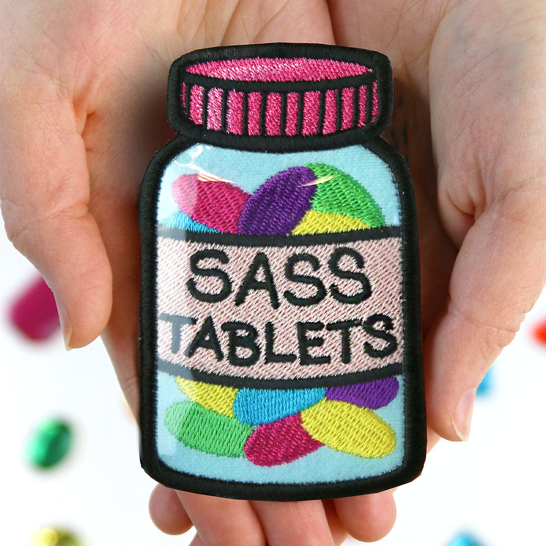 Sass Tablets (Patch) (Vinyl Applique) – Urban Threads