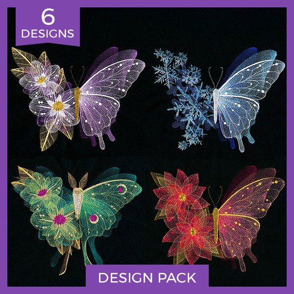 Sheer Illusions Butterfly Design Pack – Urban Threads