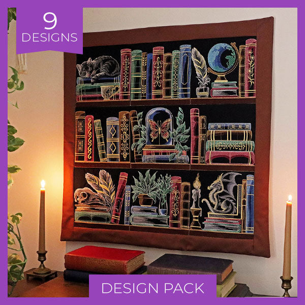 Build a Bookshelf Scene Design Pack – Urban Threads