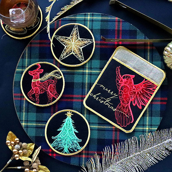 A Festive Flair Christmas Kitchen Set (In-the-Hoop) Design Pack – Urban ...