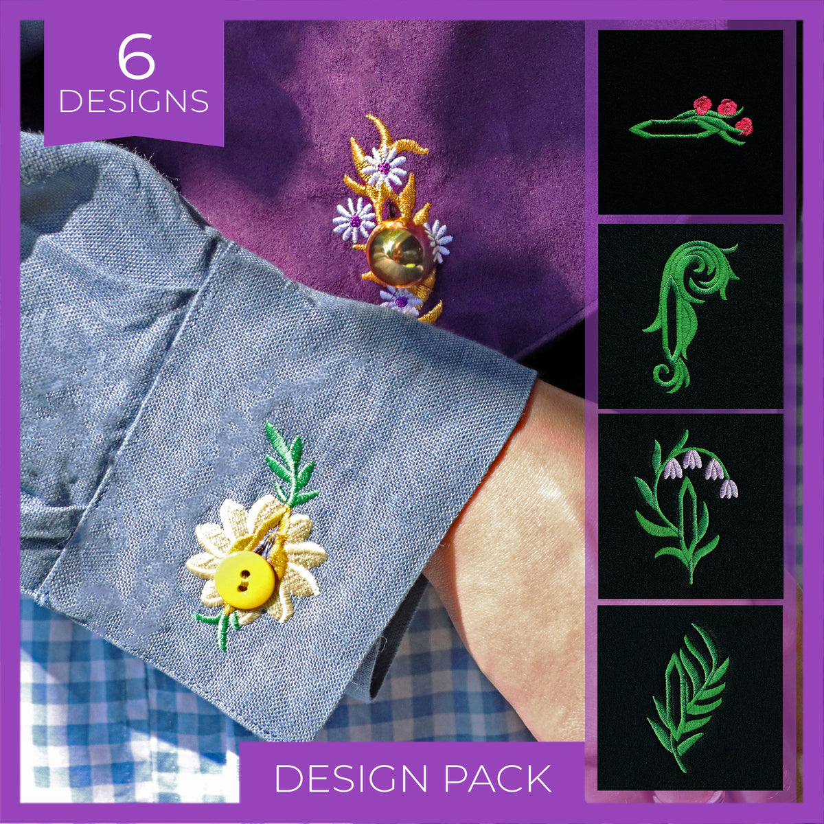 Cottage Garden Buttonhole Design Pack – Urban Threads
