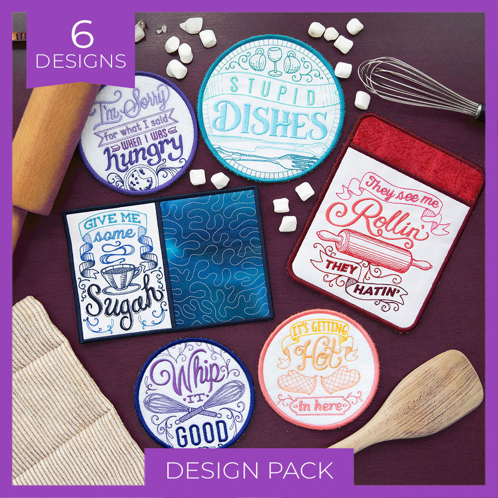 Spice it Up Kitchen Set (In-the-Hoop) Design Pack – Urban Threads