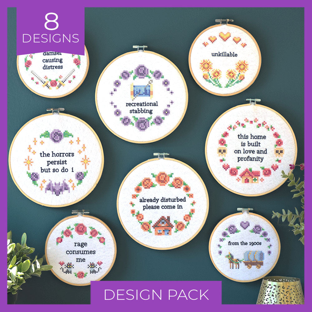 Snarky Samplers (Cross Stitch) Design Pack – Urban Threads
