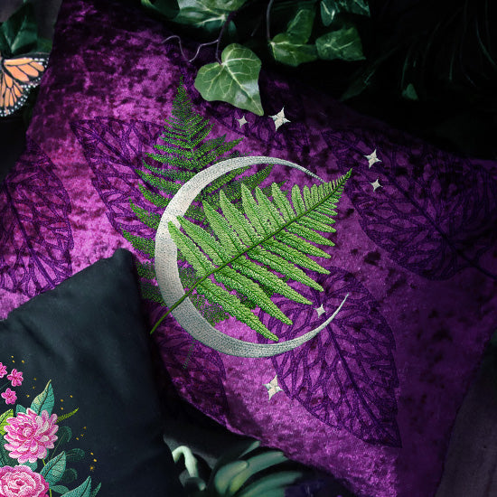 Crescent Moon & Ferns Feature – Urban Threads