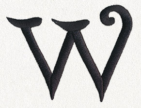 Fantasy Letter W - Lowercase – Urban Threads