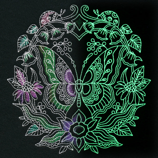 Butterfly Bloom Crest – Urban Threads