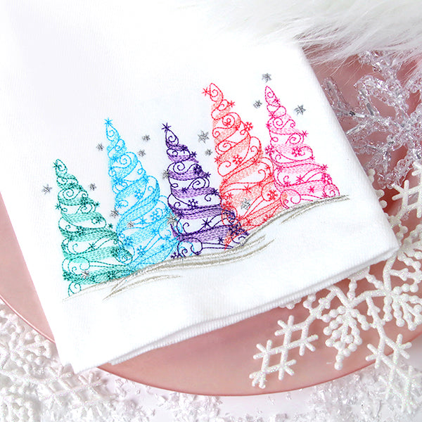 Frosted Mirage Forest Border – Urban Threads