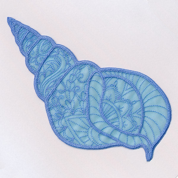 Sea Glass - Conch Shell (Freestanding Organza) – Urban Threads