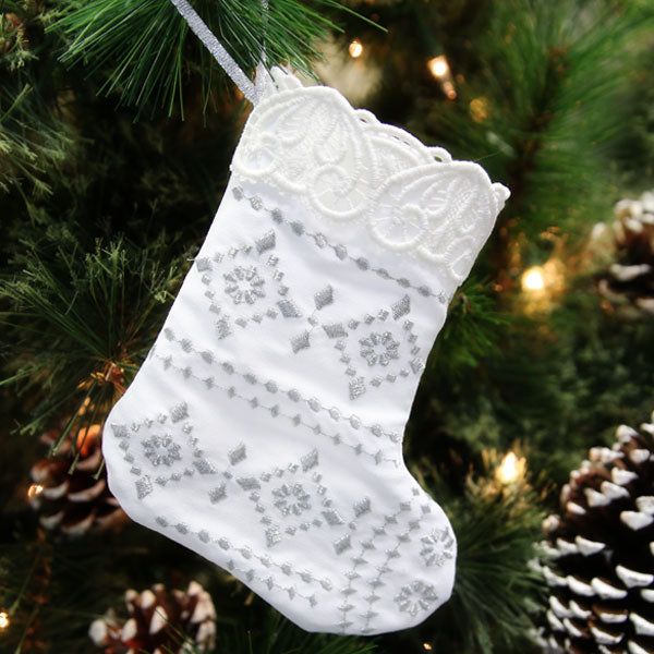Lace Trimmed Stocking (In-the-Hoop) – Urban Threads